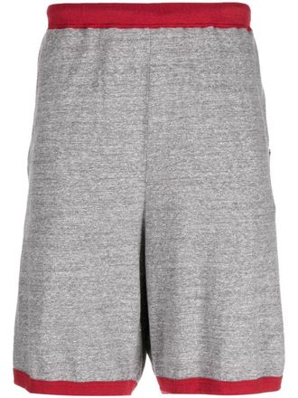 Undercover short de sport en coton à taille élastiquée - Gris