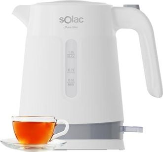 Solac Elektrischer Wasserkocher Yuna Mini, 2200W, 1L, 360°-Basis, Automatische Absc