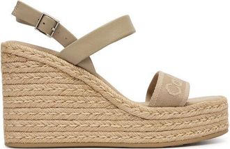 Calvin Klein Espadrilles Wedge Espad 70 Webbing Lth HW0HW02901 Beige