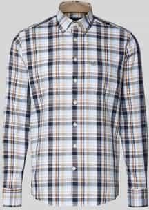 Bugatti Freizeithemd mit Knopfleiste