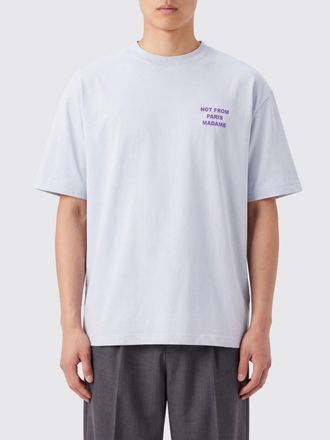 Dr&ocirc;le de Monsieur Dr&ocirc;le de Monsieur Baumwoll-T-Shirt mit Logo-Print und &uuml;berschnittenen Schultern