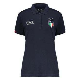 Emporio Armani Eleganter sportlicher Poloshirt - - Tops - Damen - Blau - XL