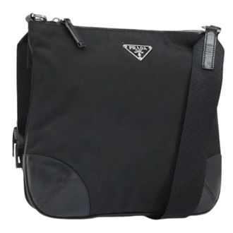 Prada Pre-owned Nylon Umh&auml;ngetasche - - Pre-owned - Damen - Schwarzk - ONE SIZE