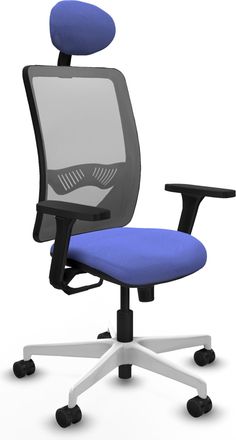 Piqueras y Crespo Atmungsaktiver B&uuml;rostuhl Zulema mit 3D-Armen, h&ouml;henverstellbarer Lendenwirbelst&uuml;tze und festem Kopfteil, ausgestattet mit 3 Positionen und Schneidscha