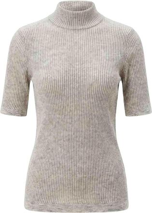 Brunello Cucinelli Pull Col Rond - Gris Clair