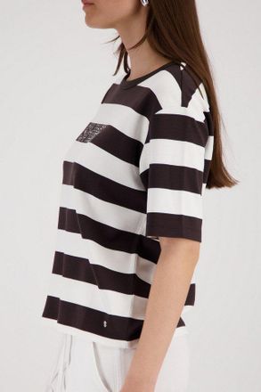Monari Sweatshirt mit Blockstreifen