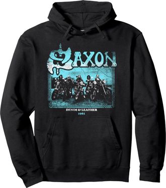 Saxon Offiziell Saxon Never Surrender Heavy Metal Band Retro Album Pullover Hoodie