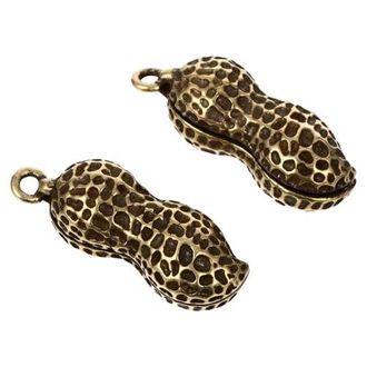 Valiclud Lot de 2 Porte-cl&eacute;s en Laiton Cr&eacute;atifs Pendentif Cacahu&egrave;te, Petit Format L&eacute;ger, Accessoires Voiture et Accroches de Paquet en M&eacute;tal, D&eacute;coratifs et Fac