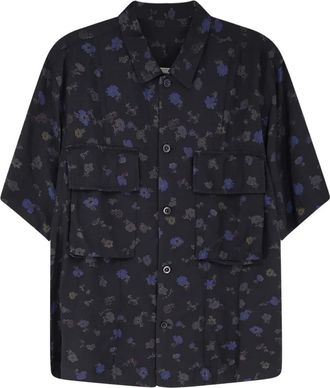 sacai Homme, Chemises, Noir, Taille: M Chemise &agrave; Imprim&eacute; Floral