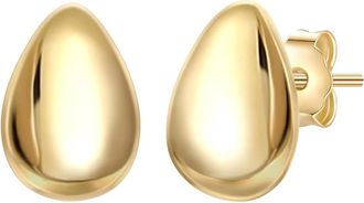 Glanzst&uuml;cke M&uuml;nchen Ohrringe - Sterling Silber Ohrstecker Tropfen - Gr. unisize - in Gold - f&uuml;r Damen