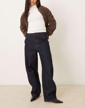 Arket Endive - Barrel-Jeans in Indigoblau-Marineblau