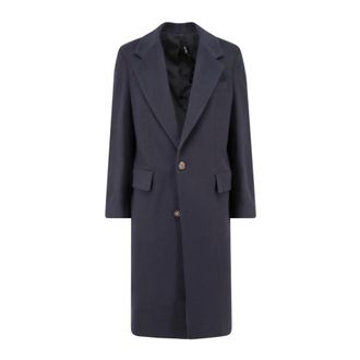 Hev&ograve; Trinitapoli Einreiher-Mantel - - Coats - Herren - Blau - M