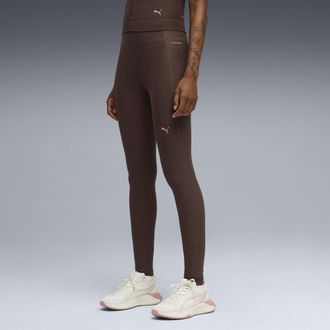 Puma Legging taille haute CLOUDSPUN Femme, V&ecirc;tements, Marron, XXL