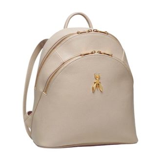 Patrizia Pepe Tasche mit Vordertasche und goldenen Rei&szlig;verschl&uuml;ssen - - Bags - Damen - Grau - ONE SIZE