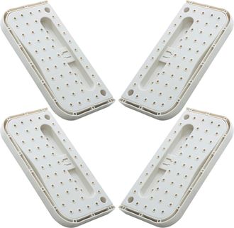 BESPORTBLE Cabilock 4 St&uuml;ck Faltbarer Wand-schuhhalter Wei&szlig; Platzsparend Vielseitig f&uuml;r Hausschuhe Sandalen G&auml;ste Einfache Montage ohne Bohren Moderner Minimalis