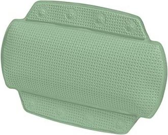 Spirella Badewannenkissen Alaska Basil Mit 8 Saugn&auml;pfen Antibakteriell - Rutschhemmend Waschbar - Gr&uuml;n - 23 x 32 cm