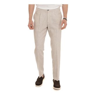 Hindustrie Capri Hose mit Schn&uuml;rung - - Trousers - Herren - Beige - M