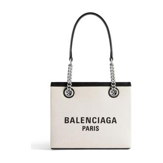 Balenciaga Duty Free Kleine Canvas Tote Bag - - Bags - Damen - Beige - ONE SIZE