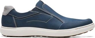 Clarks Homme Mapstone Step Semelle de Mocassin, Nubuck Bleu Marine, 42 EU