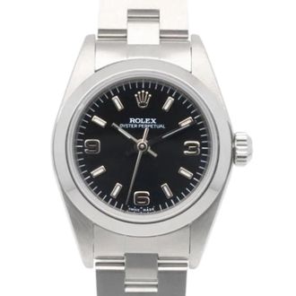 Rolex Pre-owned Vintage Armbanduhr - - Pre-owned - Damen - Schwarzk - ONE SIZE