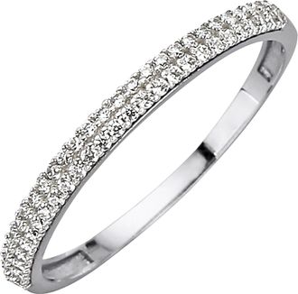 Fascination by Ellen K Ring Gold 375 mit Zirkonia wei&szlig;