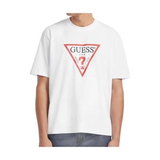 Guess Herren, Oberteile, Wei&szlig;, LGr&ouml;&szlig;e