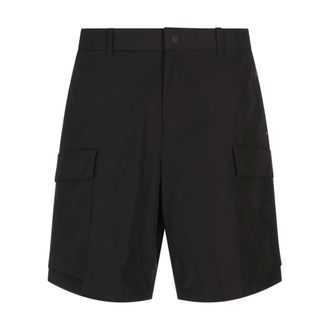 Moncler Homme, Shorts, Noir, Taille: XL Pantalon Cargo Noir avec Poches
