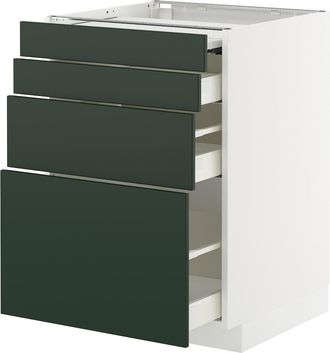 IKEA METOD / MAXIMERA Unterschr auszb Arbeitsfl/3 Schubl