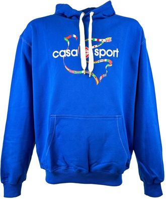 Casablanca Homme, Sweatshirts et sweats &agrave; capuche, Bleu, Taille: 2XL SweaT-shirts & SweaT-shirts &agrave; capuche