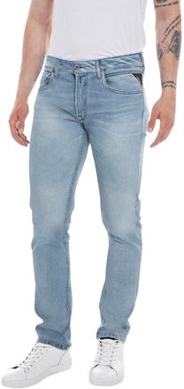 Replay Herren Jeans Grover Straight-Fit mit Comfort Stretch, Light Blue 010 (Blau), 30W / 34L