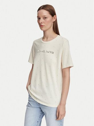 Michael Kors T-Shirt MT6524Y97J Creme Regular Fit