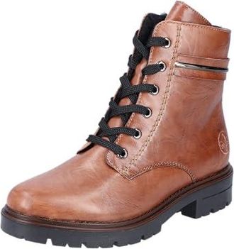 Rieker Femme Z2842 Bottes à Lacets, Marron, 40 EU