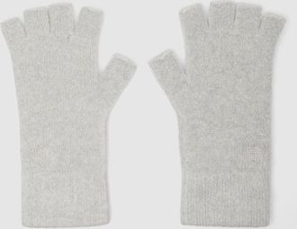 Kujten Mitaines Cachemire Kappa Nimbus Gris Clair Chin&eacute;