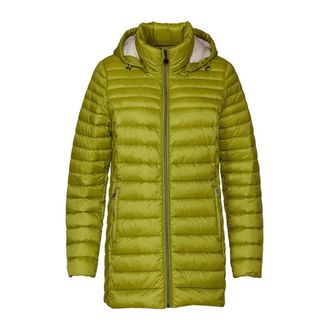 Danwear Gepolsterte Leichte Daunenjacke Lime/Sand - - Jackets - Damen - Gr&uuml;n - 2XL
