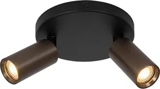 Lucide RITMO - Deckenstrahler - Ø 15 cm - 2xGU10 (MR11) - Kaffee