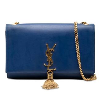 Saint Laurent Sac bandouli&egrave;re Kate Pre-owned - Femme - Pre-owned - Bleu - Taille: ONE Size