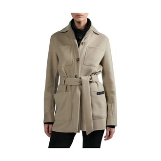 Barbara Bui G&uuml;rteljacke aus doppelseitigem Woll-Kaschmir - - Jackets - Damen - Beige - S