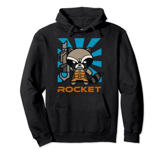 MARVEL Rocket Raccoon Kawaii Guardians Cute Pullover Hoodie