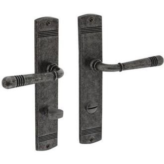 Intersteel Intersteel - Langschildschildgarnitur Helena Zamak F77 Grau wc 72mm din l/r