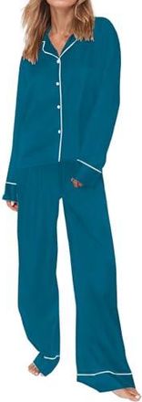 Generic Ensemble de v&ecirc;tements de sport pour femme - Ensemble mignon &agrave; manches longues - Tenue d&eacute;contract&eacute;e 2 pi&egrave;ces - Tenue dautomne avec poches - Tenue de d&eacute;