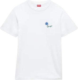 Kenzo Homme, Tops, Blanc, Taille: XL T-Shirt Tulipe