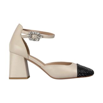 Alma En Pena Schuh mit Juwelen-Schnalle-Absatz - - Shoes - Damen - Beige - 41 EU