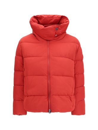 Pinko Womens Down Jacket Giza Rio Red Outer: Nylon Puffer
