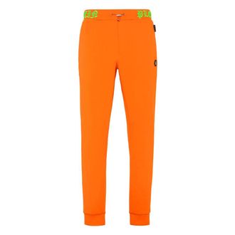 Philipp Plein Homme, Pantalons, Orange, Taille: S Jogging Pantalons Skull&Bones