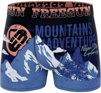 Freegun Boxer Homme Microfibre Wild Life (XL, Mountains A92)