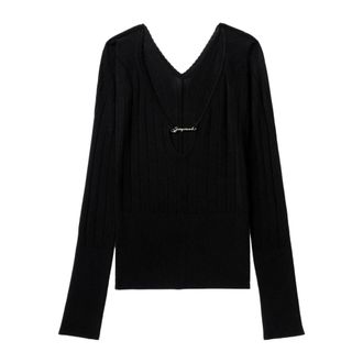 Jacquemus Femme, Pulls, Noir, Taille: 40 FR Le Haut Pralu Top