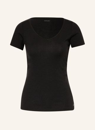 Icebreaker Funktionsw&auml;sche-Shirt Siren Sweetheart Aus Merinowolle schwarz