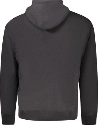 Calvin Klein Logo-Embroidered Cotton Hoodie - Black