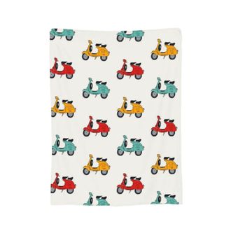 Generic Sofadecke Retro Vespa Motorradmuster Atmungsaktiv &Uuml;berwurfdecke W&auml;rme Throw Blanket F&uuml;r Winter Zimmer Au&szlig;en L