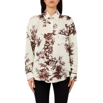 Liu Jo Femme, Blouses et Chemises, Multicolore, Taille: 42 FR Camicia Fantasia Fiori